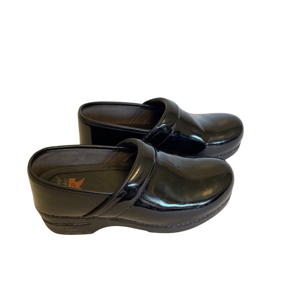 Dansko Pro Xp Black Patent Leather Nursing Clog 38 - Gem